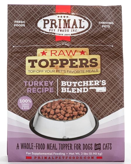 Primal Frozen Turkey Meal Topper | Knick Knack Paddywhack Dog Store